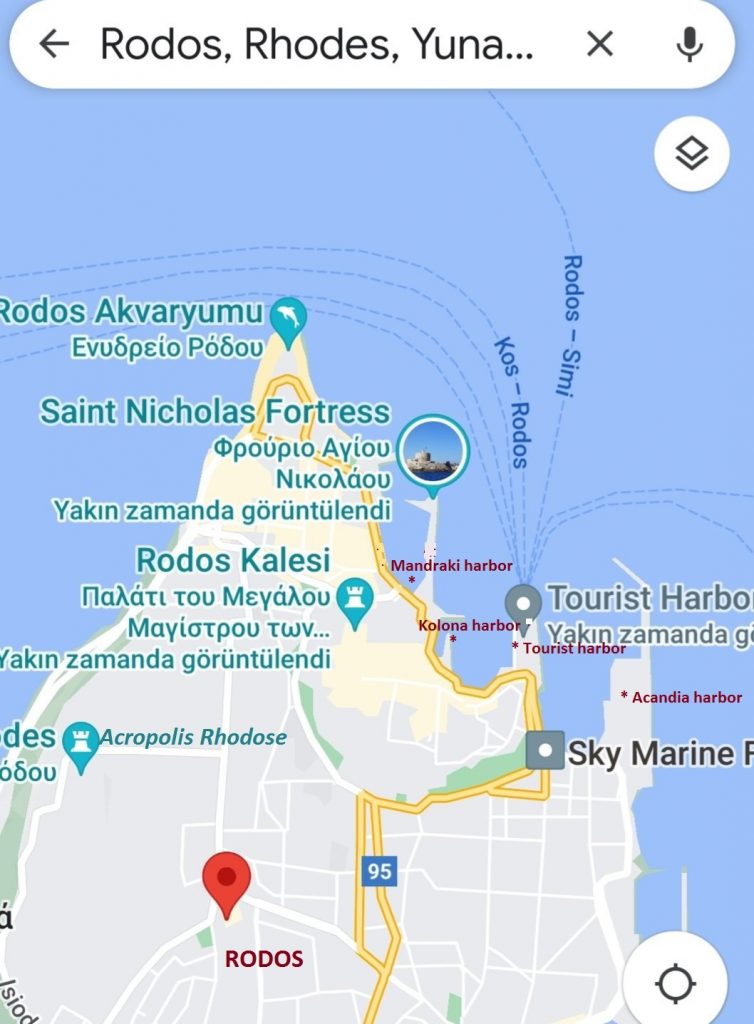 Rodos adası, Gezilecek Yerler.1